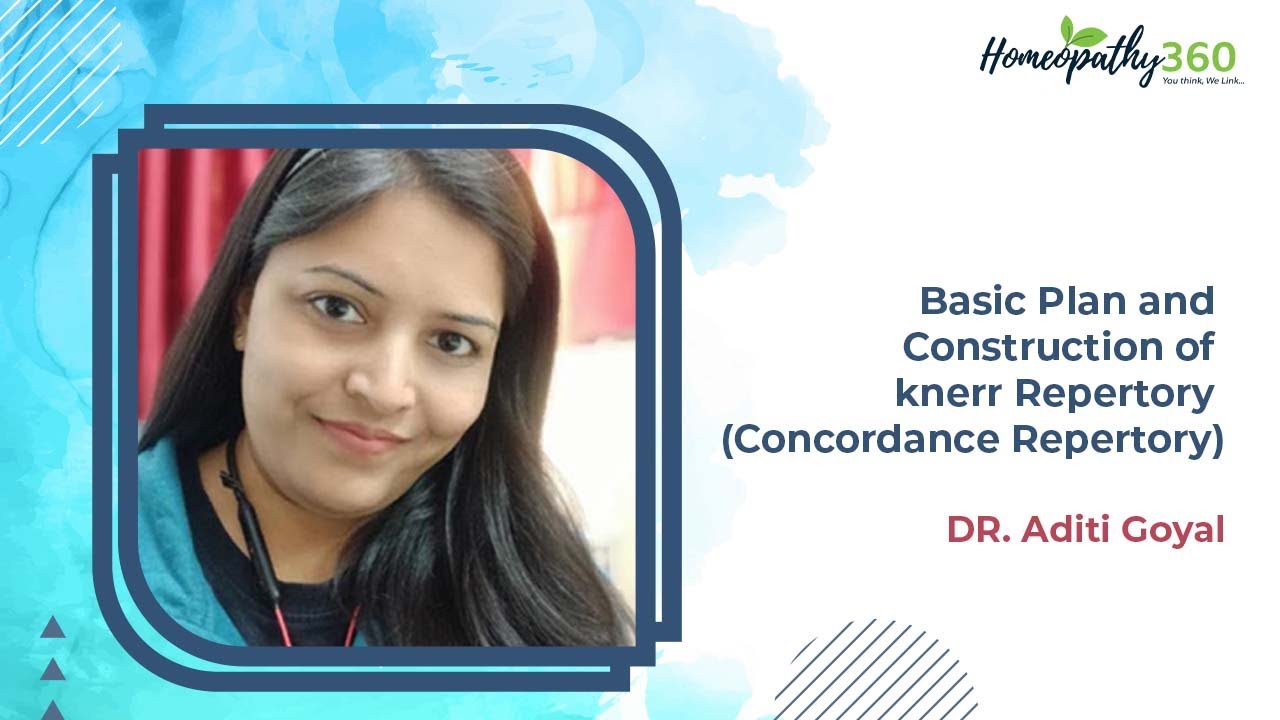 Basic Plan and Construction of Knerr Repertory Concordance Repertory ...