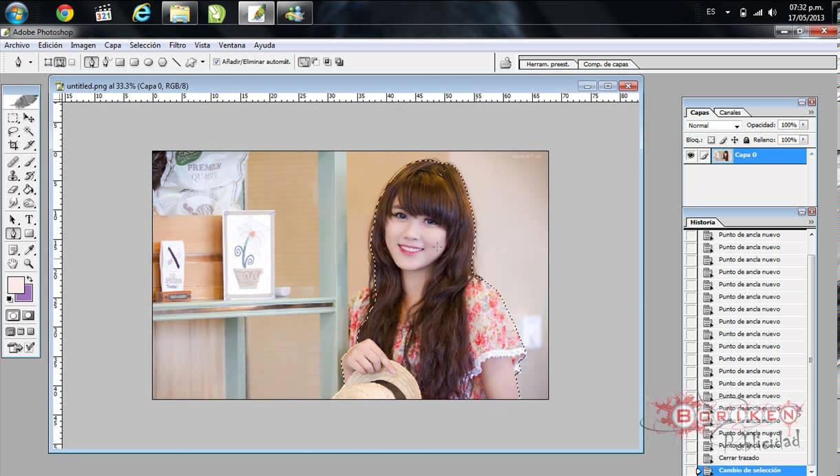 como calar una imagen en adobe photoshop - YouTube