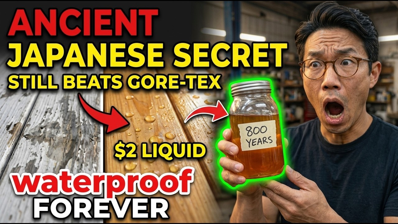 ANCIENT Japan's $2 WATERPROOFING Secret. 800 YEARS Old. Still BEATS ...