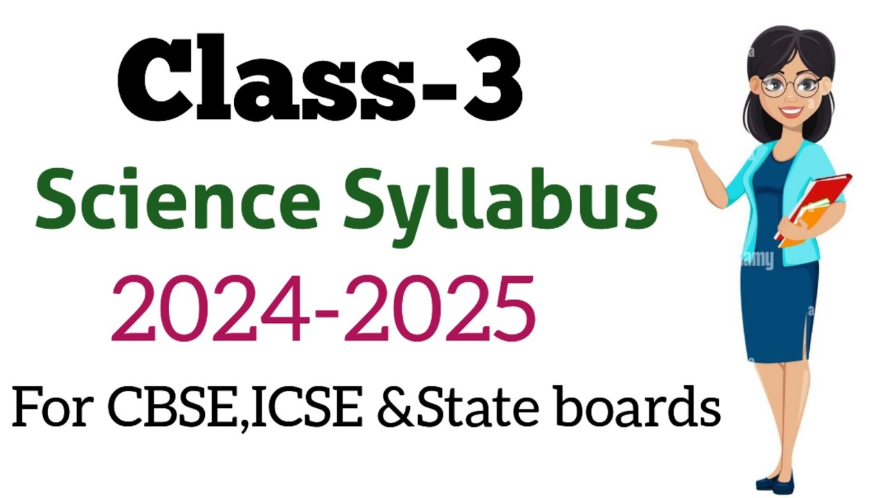 Science Syllabus Class-3 2024-2025||Latest Syllabus Class-3||Science ...