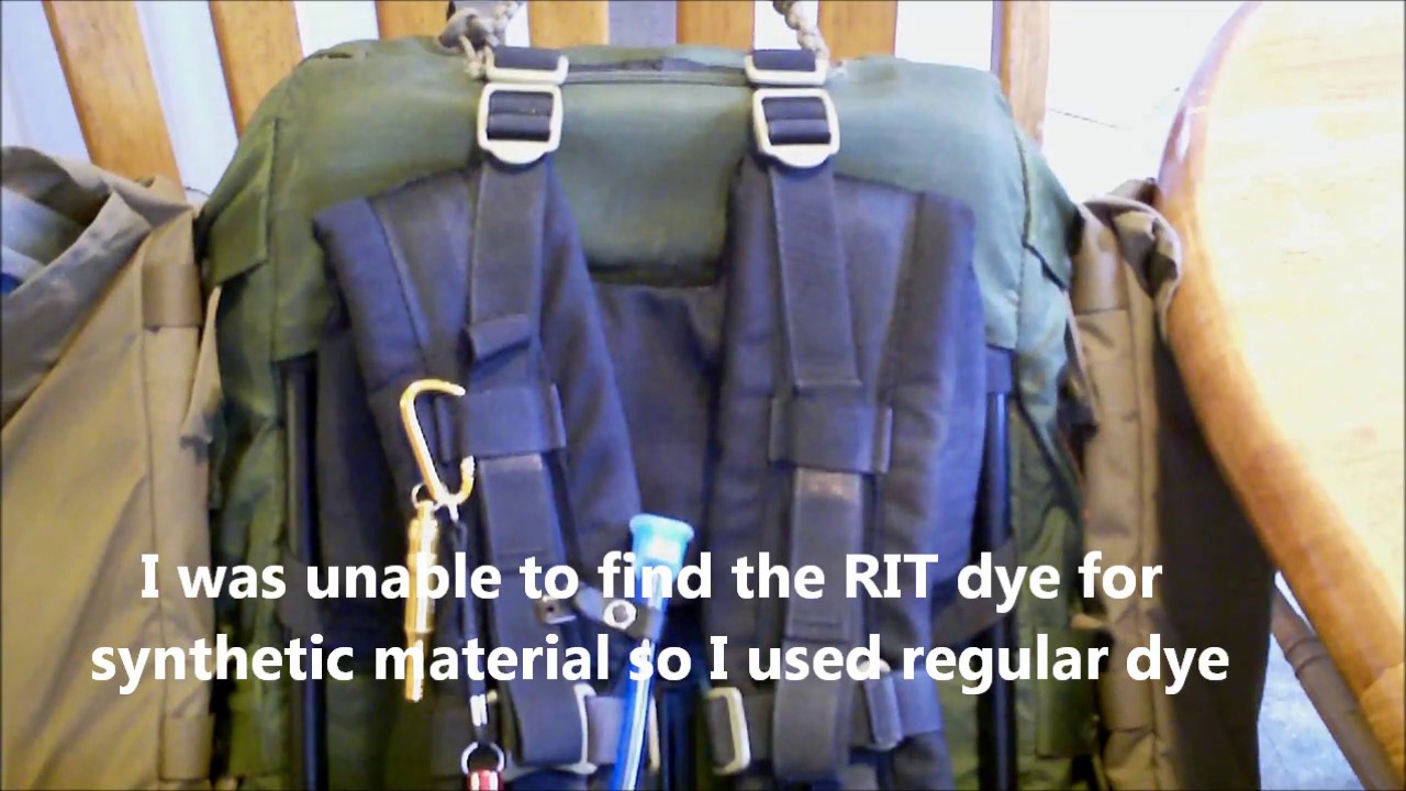 MOLLE II ALICE Pack Strap Dye Job - Not a how-to - just the results ...