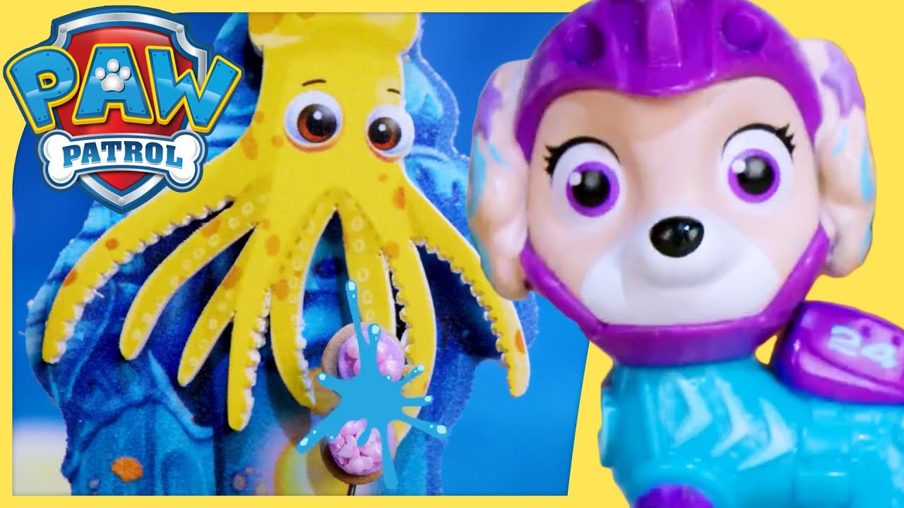 Aqua Pups Stop Sticky Sea Snacks | PAW Patrol | Toy Play for Kids - YouTube