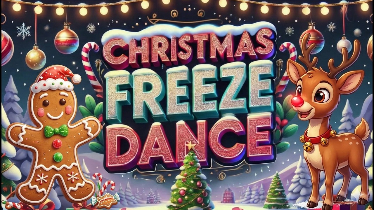 🎄 Bluey & Bingo Christmas Freeze Dance | Fun Brain Break for Kids ...