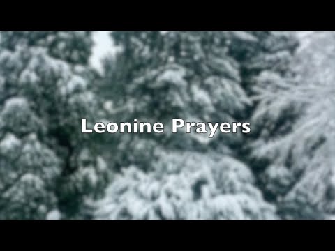 Pray in Latin: Leonine Prayers - YouTube