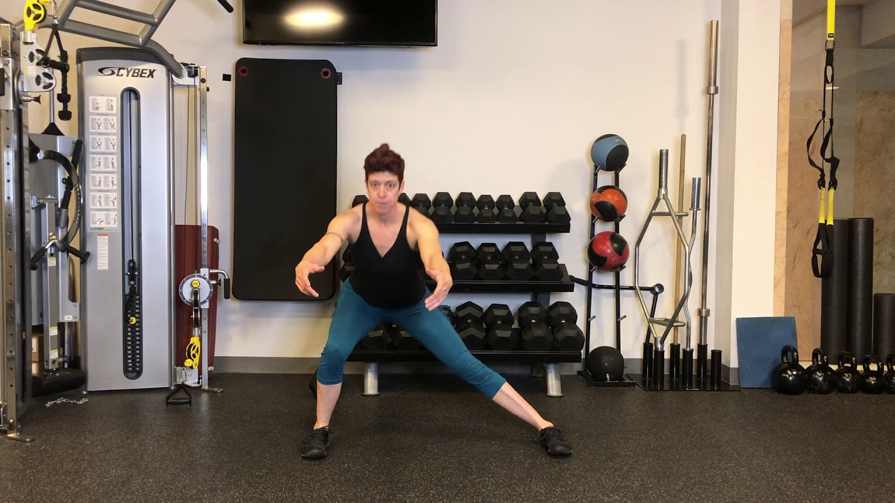 Bodyweight Lateral Squat | Reimagym.com - YouTube