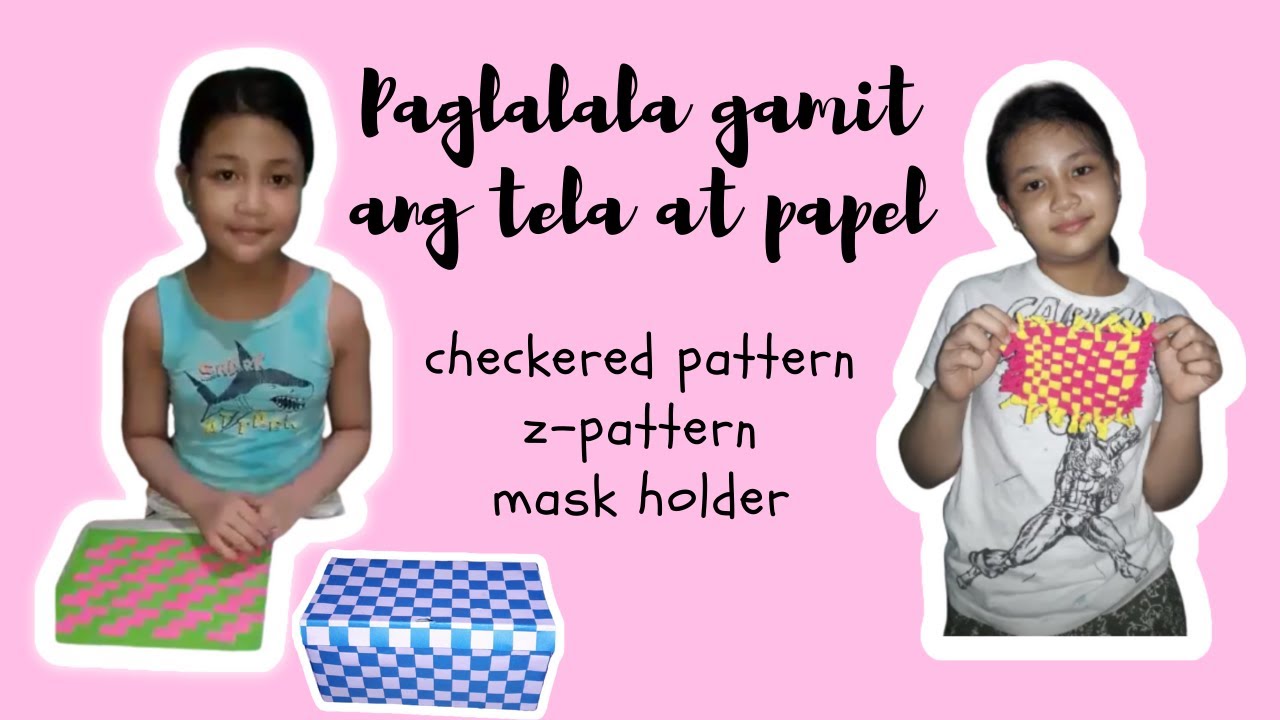Paglalala gamit ang tela at papel with Z and checkered pattern. - YouTube
