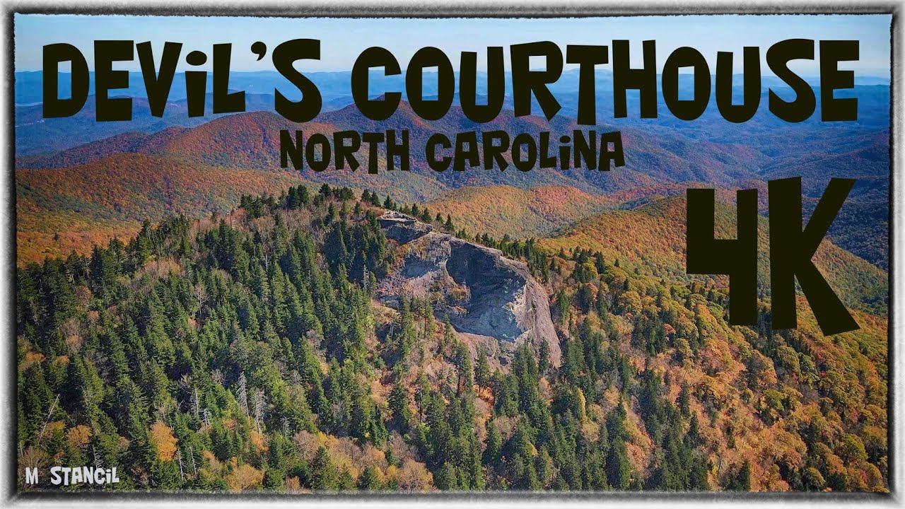 Devil's Courthouse , NC- 4K (DJI Mavic Air 2 Footage) Stunning Aerial ...