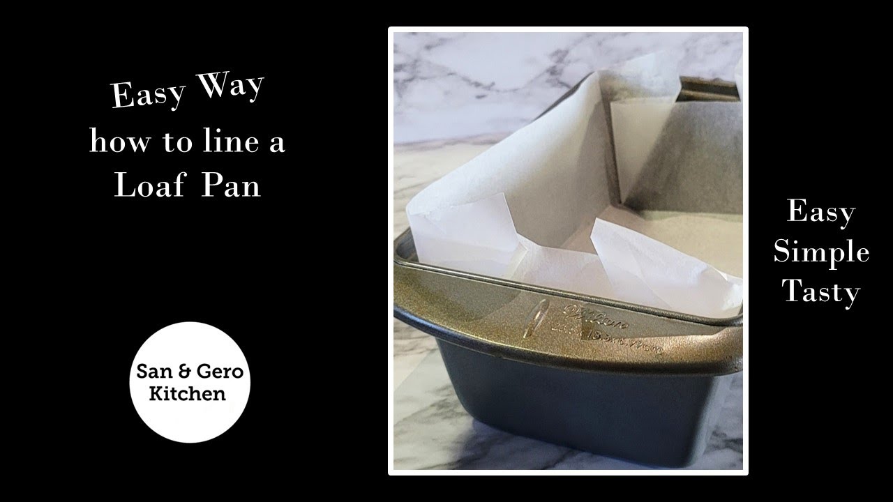 How to line a Loaf Pan with Parchment Paper - YouTube