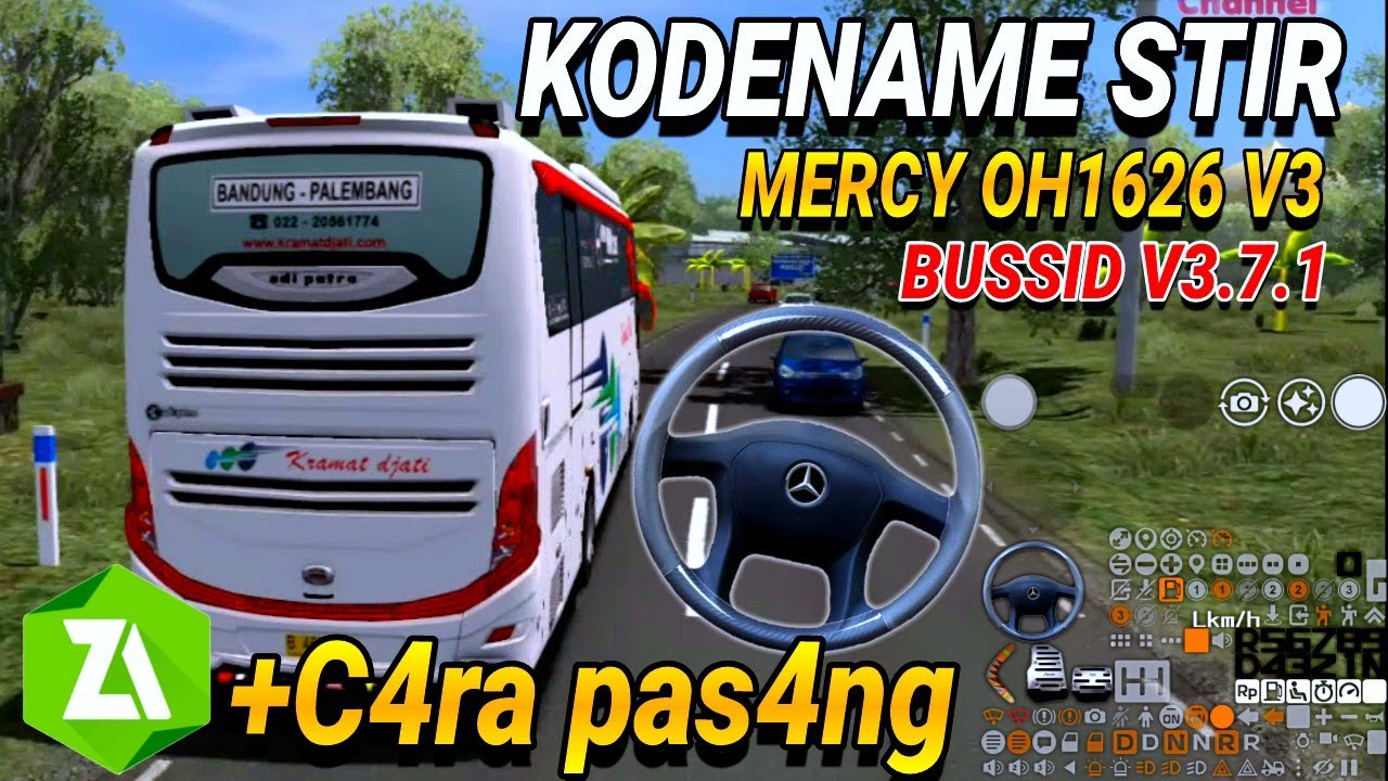 KODENAME STIR BUSSID TERBARU !! BUSSID V3.7.1 !! Stir mercy oh1626 V3 ...