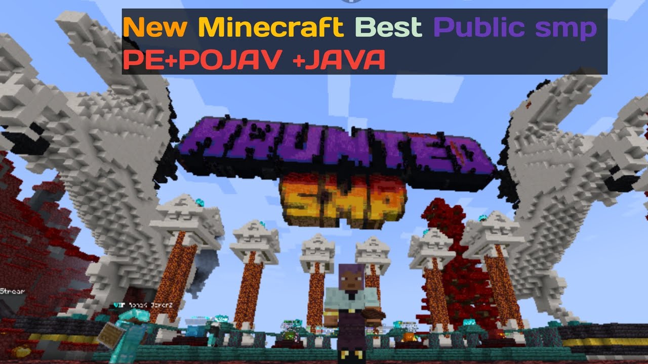 Best minecraft public smp Haunted Smp PE+POJAV+JAVA @MINEAGENT @HARSHU - YouTube