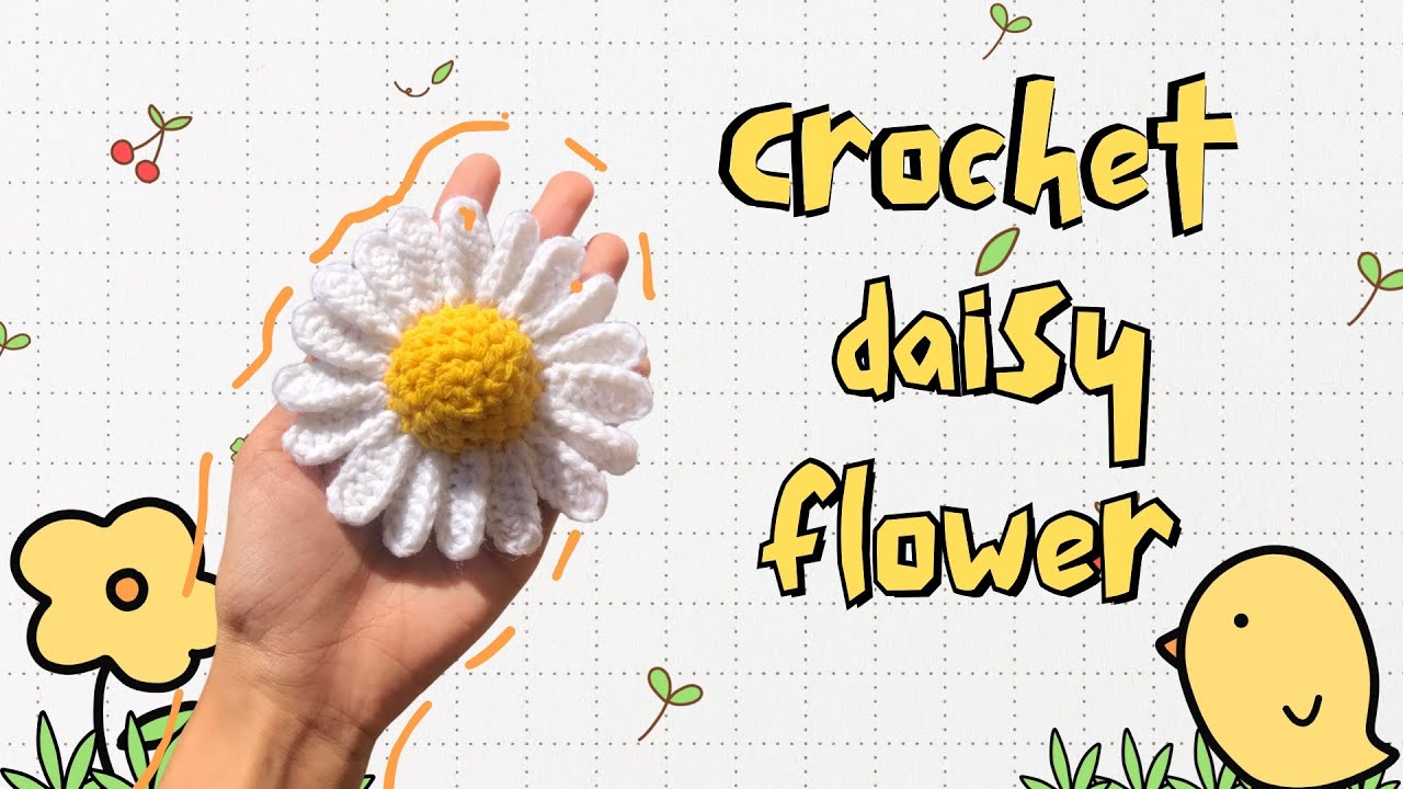 CROCHET DAISY FLOWER ||• tight version ||• Easy and Step by step ...