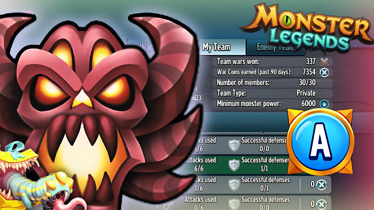 MONSTER LEGENDS : USING ONE OF THE BEST THUNDER MONSTERS IN TEAM WARS ...