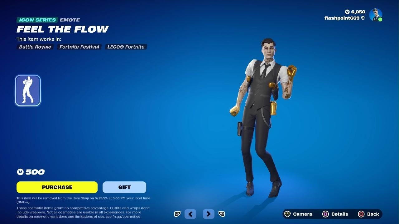 Fortnite Feel The Flow Emote Showcase - YouTube