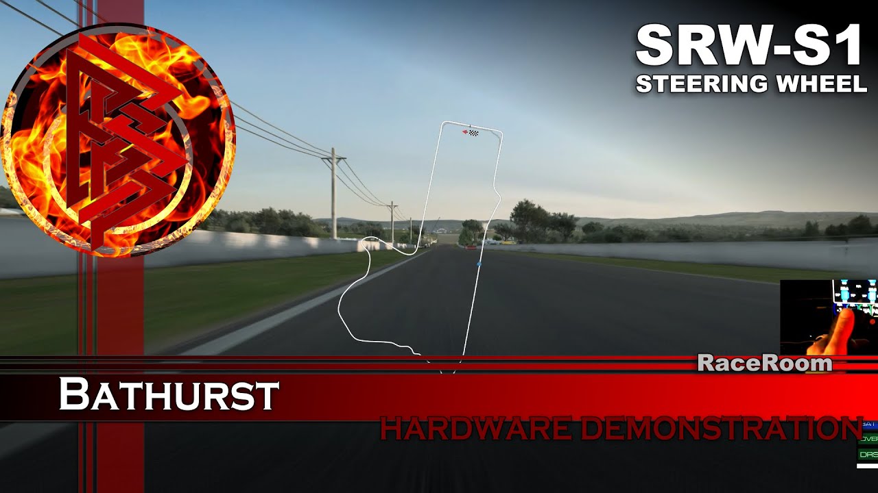 Bathurst + SRW-S1 Steering Wheel Demonstration | RaceRoom [PC] - YouTube