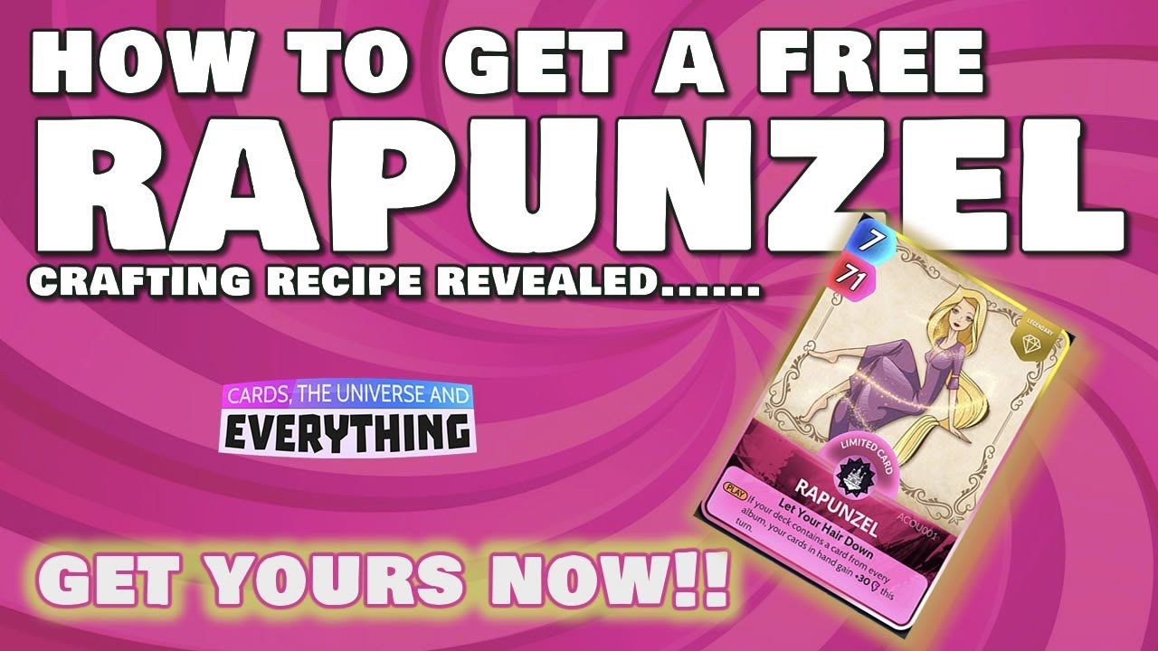 How to craft Rapunzel. Cards Universe and Everything - YouTube