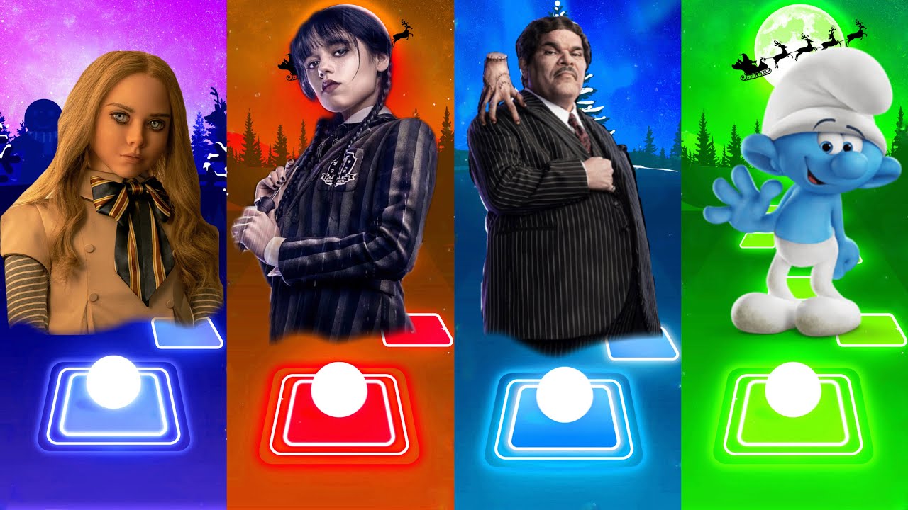 M3GAN vs Wednesday Addams vs Gomez Addams vs Smurfs - YouTube