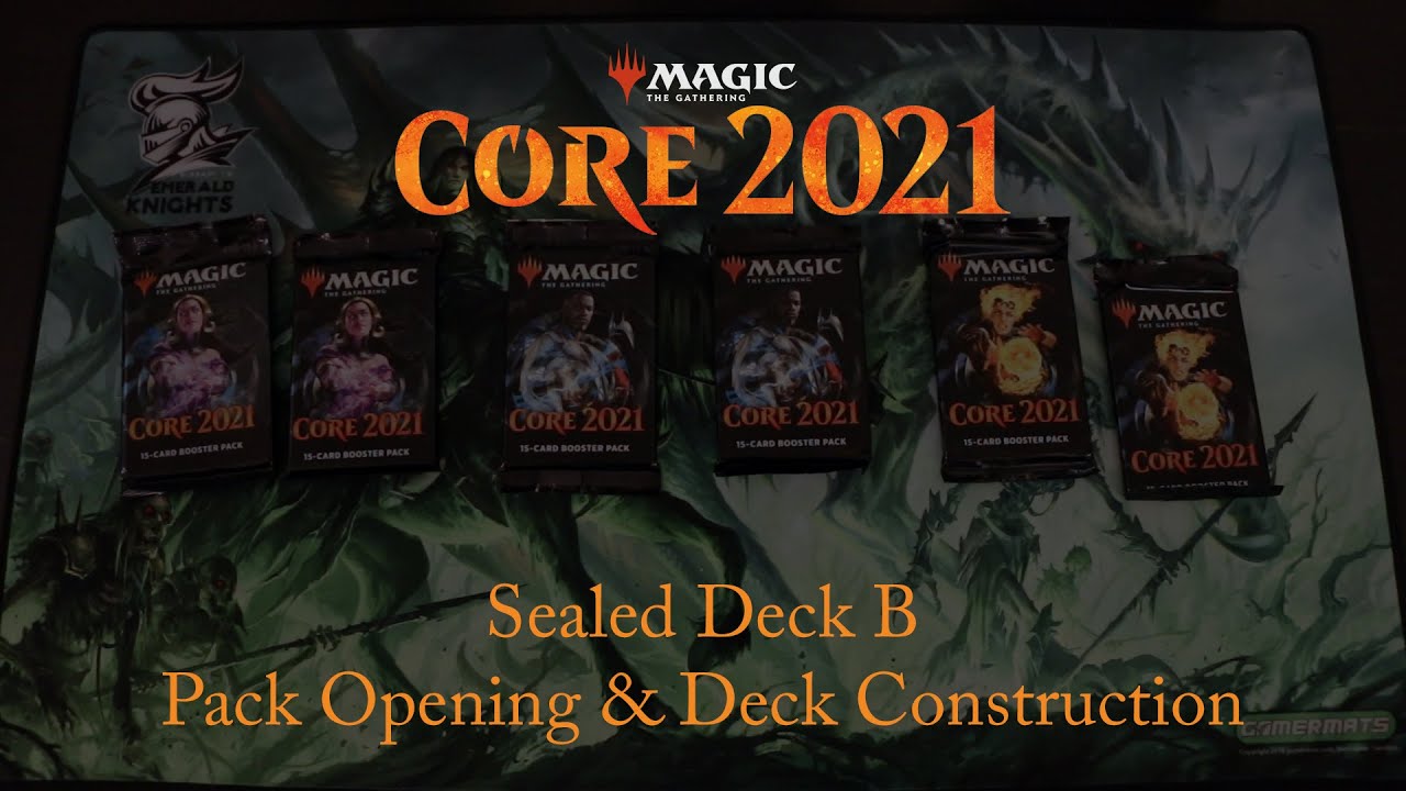 Magic: The Gathering: Core Set 2021 Sealed Deck B - YouTube