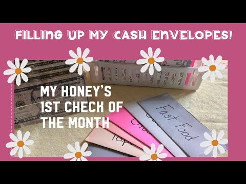 Filling up our cash envelopes! Yeah!!!! Stuffing my honey’s 1st check ...