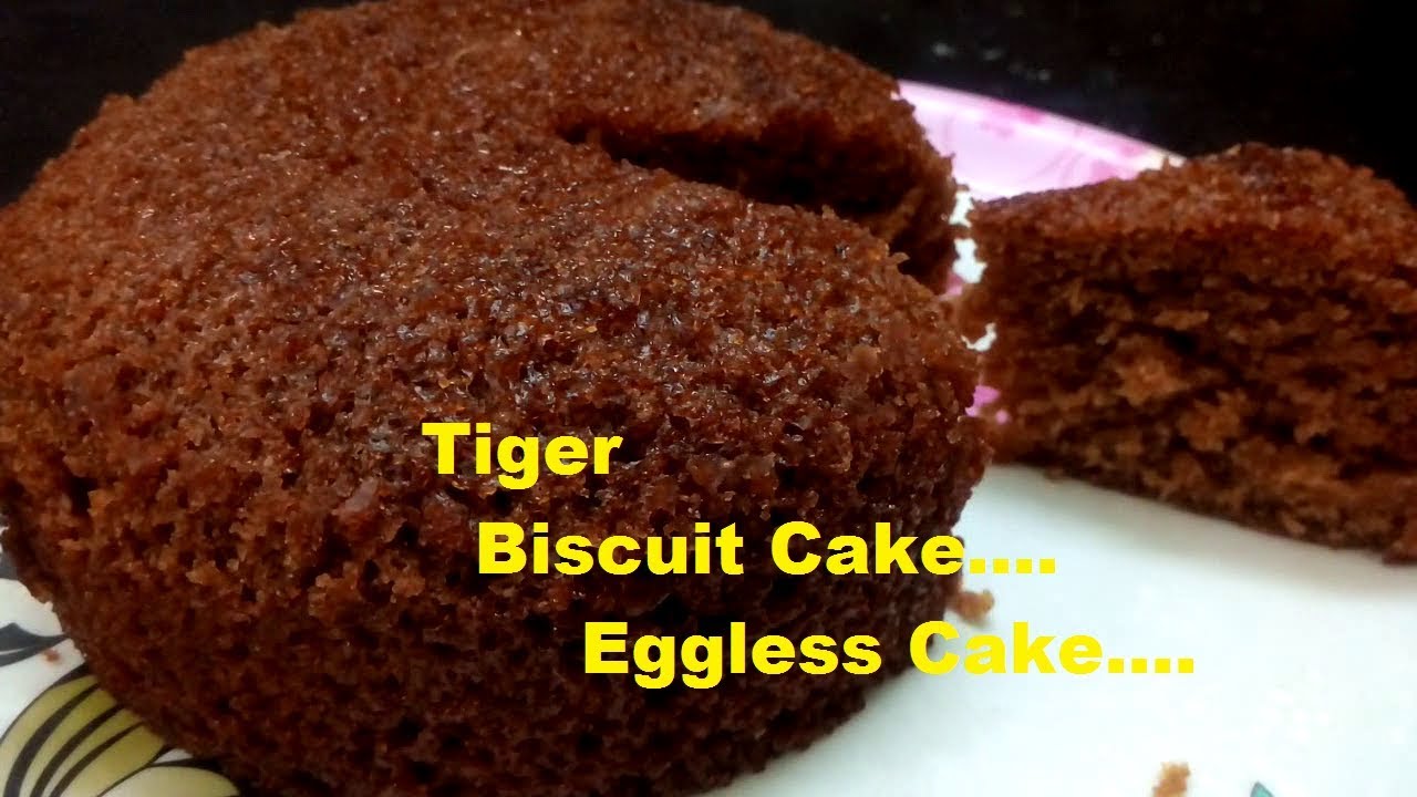 How to make Biscuit Cake | Tiger Biscuit Cake | Eggless Cake l Cake ...