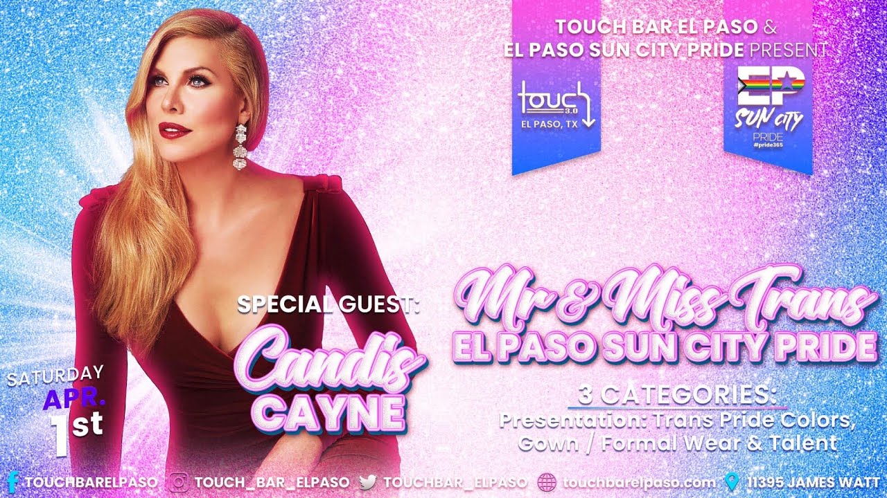 Candis Cayne performance at Mr & Miss Trans El Paso Sun City Pride ...