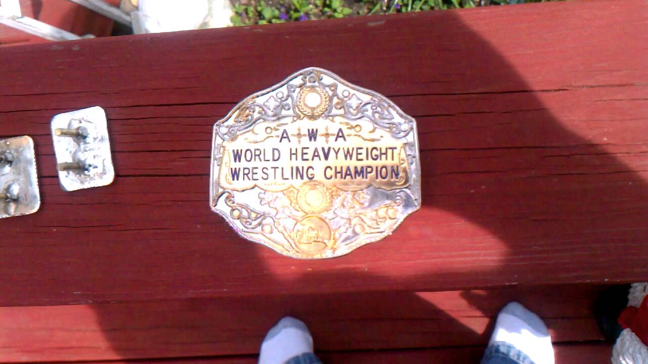 AWA Inmate wrestling championship belt mini - YouTube
