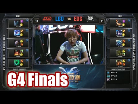 Edward Gaming vs LGD Gaming | Game 4 Grand Finals LPL Spring 2015 Playoffs | EDG vs LGD G4 - YouTube