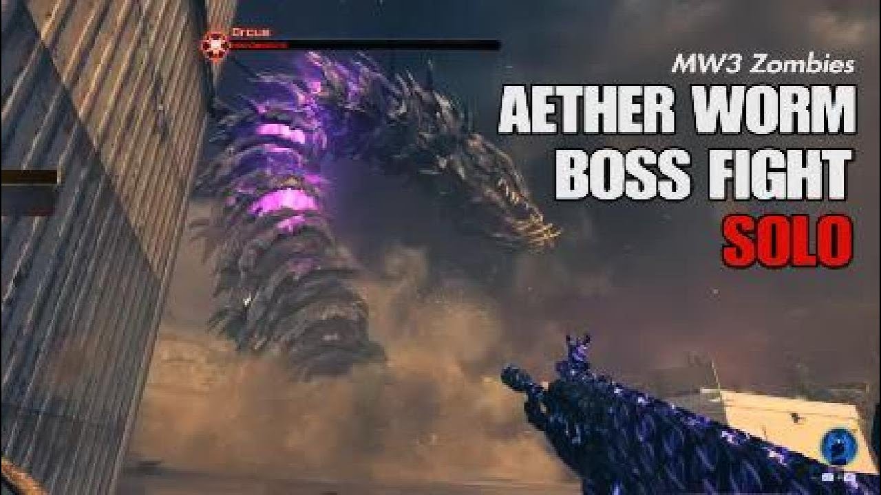 MWZ Defeating Aether Worm Boss SOLO Boss Fight Gameplay - YouTube