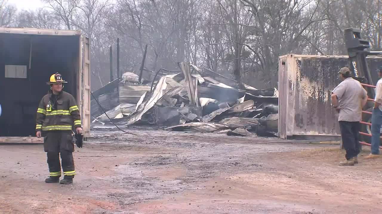 Fire breaks out at business in Pelzer - YouTube