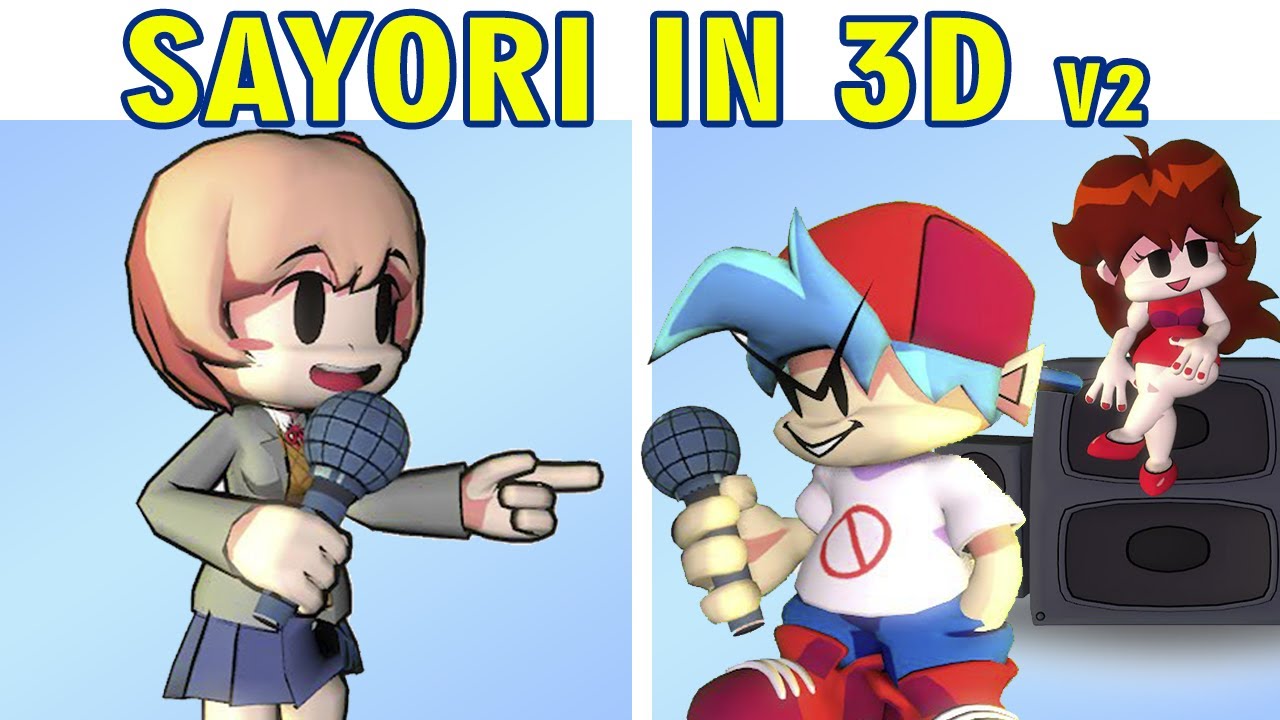 Friday Night Funkin VS Sayori in 3D! x Doki Doki Update V2 (FNF MOD ...
