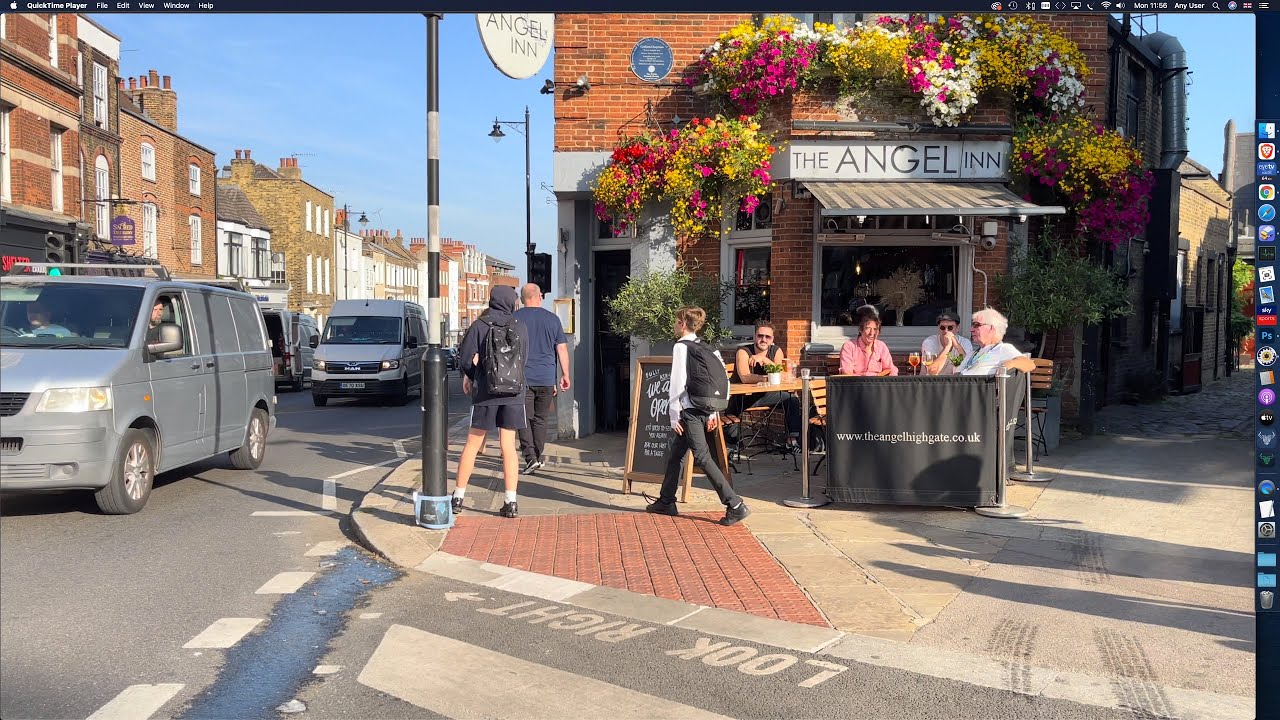 Lovely relaxing walk through Highgate Village Part 2 The Gatehouse pub ...