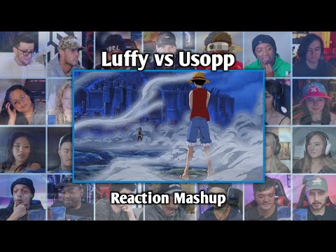 LUFFY VS USOPP REACTION MASHUP - ONE PIECE EPISODE 236