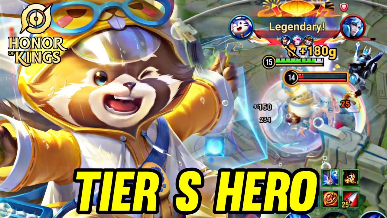 HOK : MENKI GAMEPLAY | TIER S HERO - HONOR OF KINGS - YouTube