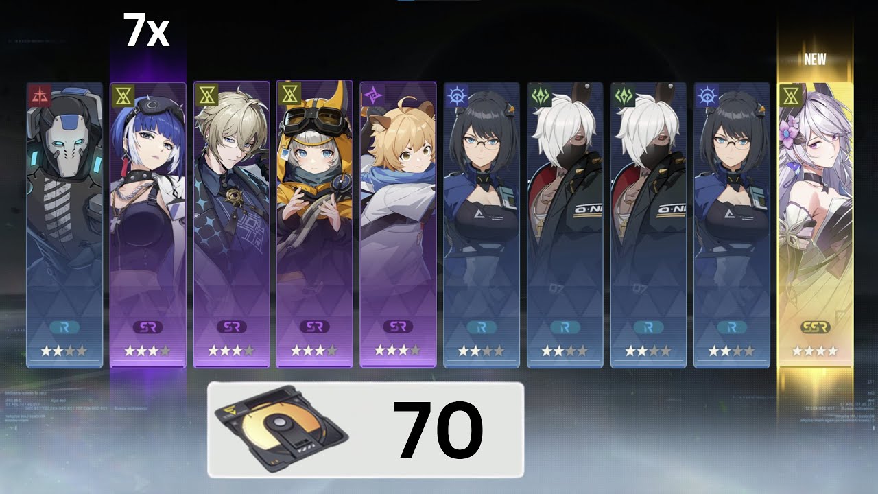 70 Pulls Yeli + Pity Counter (Etheria: Restart) - YouTube