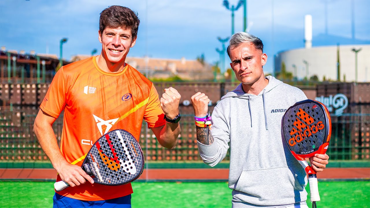 JUAN TELLO reta 1VS1 a DELANTERO09 - Partido de Pádel *Tie Break* - YouTube