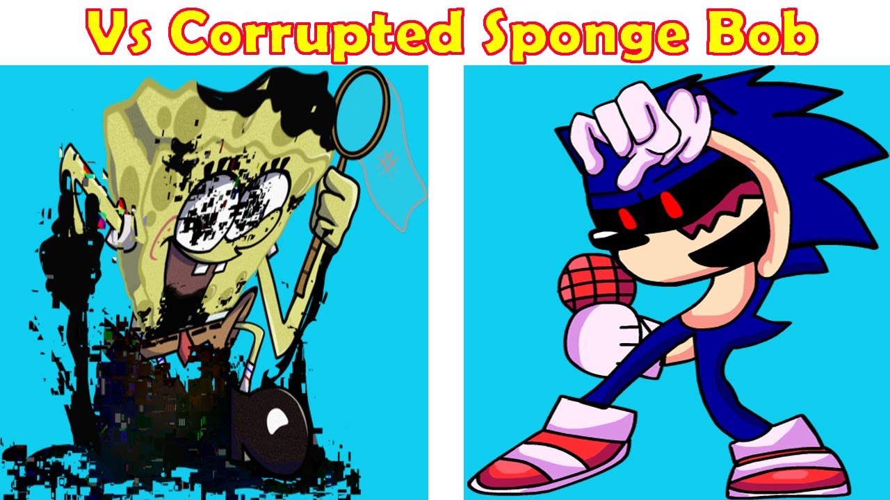 Friday Night Funkin': Vs Corrupted Sponge Bob (FNF Mod/Hard/Ms. Pac-Man ...