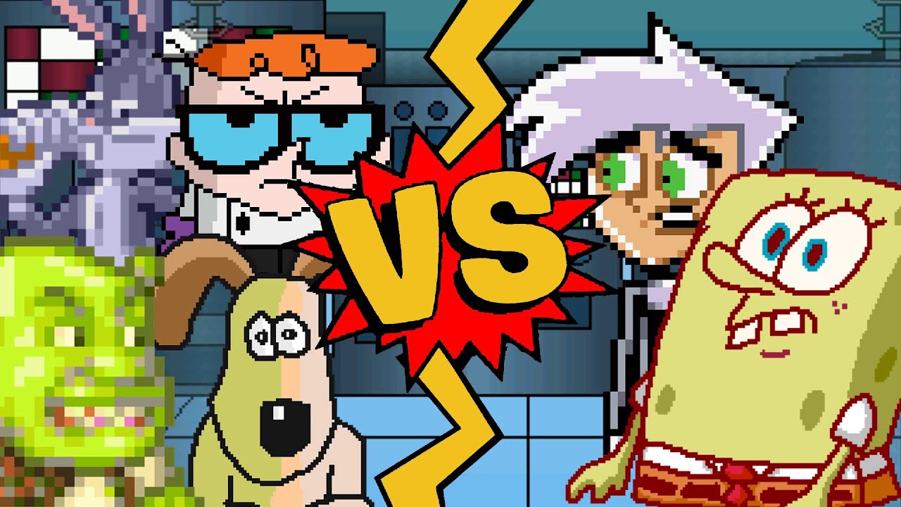 M.U.G.E.N Battles | Bugs Bunny/Shrek/Dexter/Gromit vs Danny Phantom ...