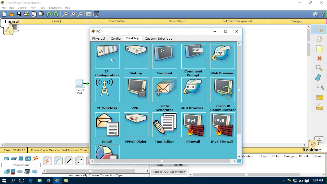 tutorial membuat topologi jaringan ring di cisco paket tracer - YouTube
