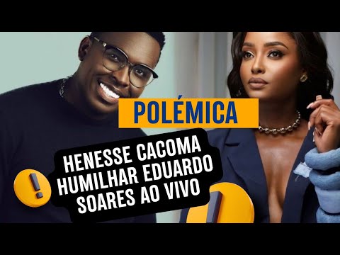 HENESSE CACOMA passa dos limites e faz reparo em direto ao apresentador ...