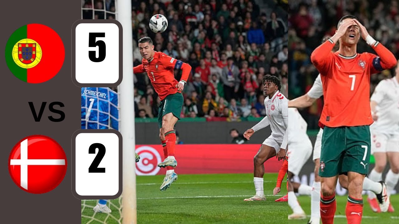 Highlights | Portugal vs Denmark 5-2 | Christiano Ronaldo Goal ...