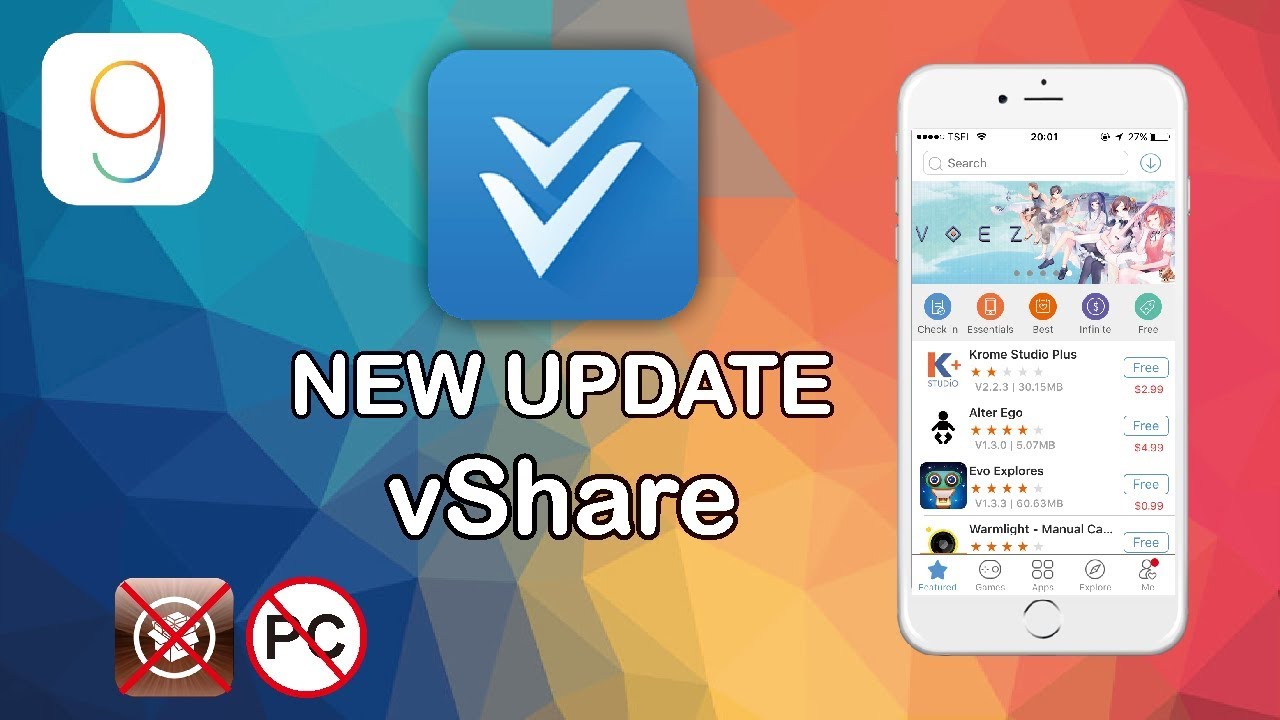 How to download Vshare for IOS without PC (free) - YouTube