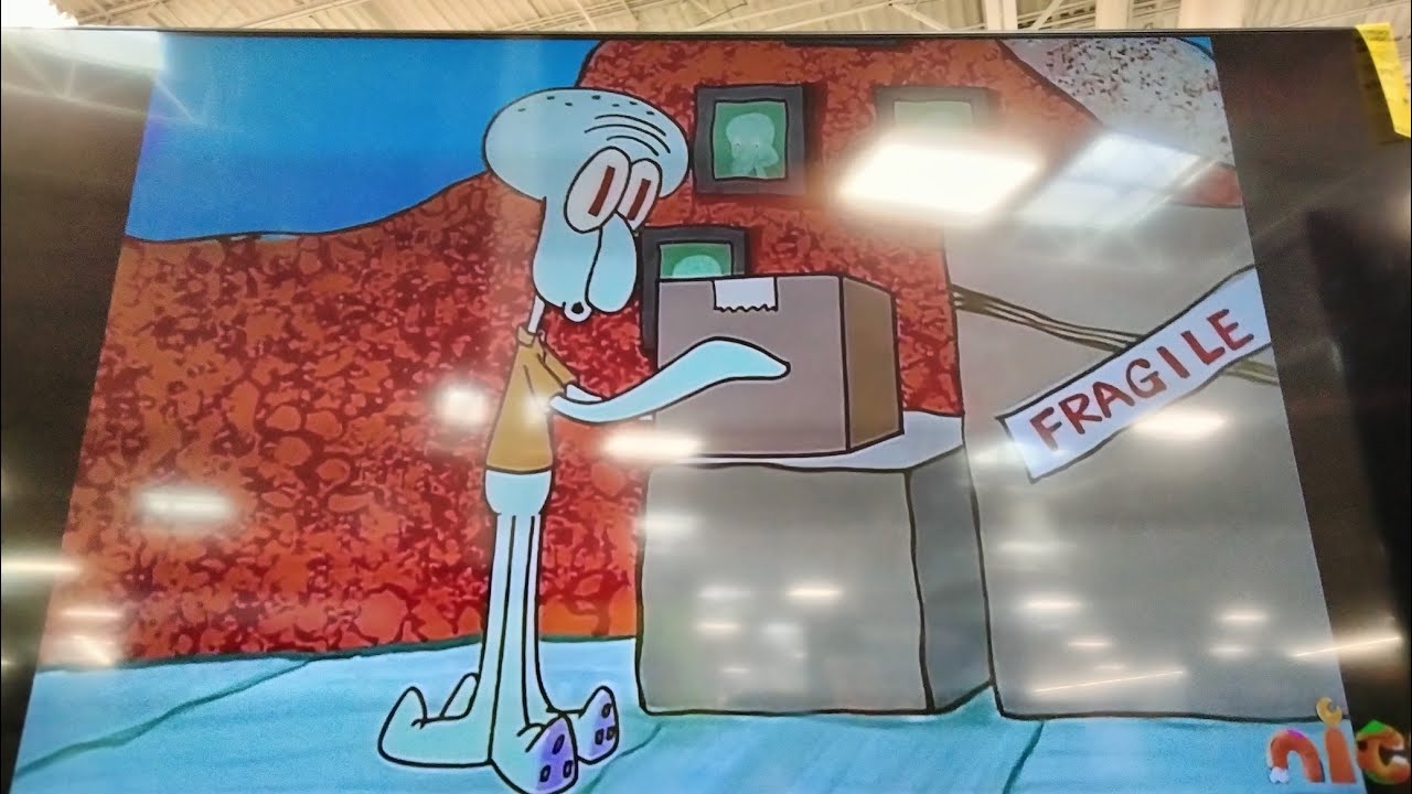 Squidward Is Frozen - YouTube