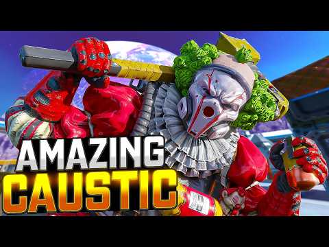 Caustic is AMAZING (28 KILLS) Apex Legends Gameplay