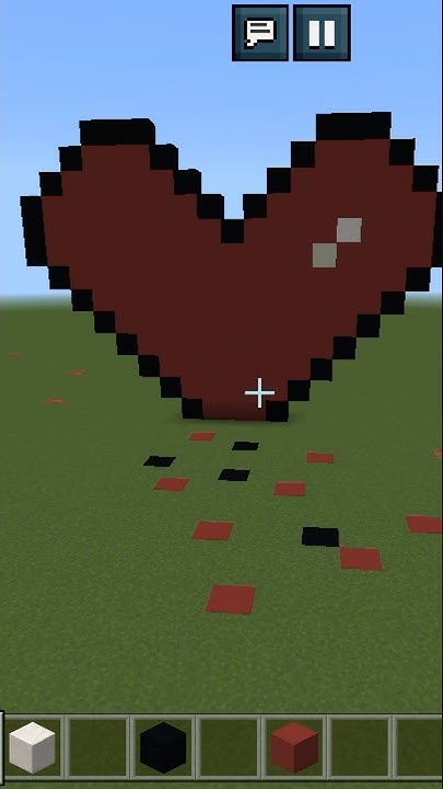 how to build heart in Minecraft - YouTube