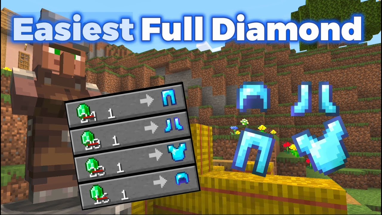 Easiest ways to get full diamond in Minecraft - YouTube