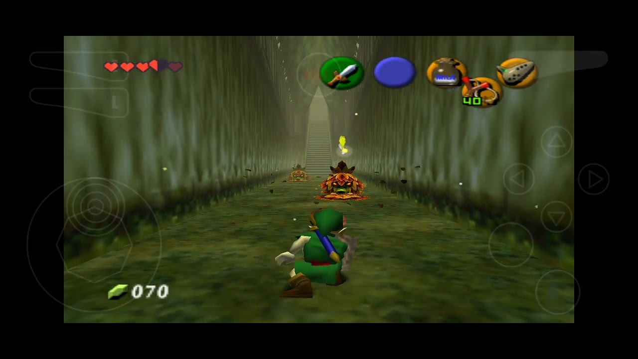 ZELDA - OCARINA OF TIME [EMULADOR N64] - Aprendemos a canção da SARIA ...