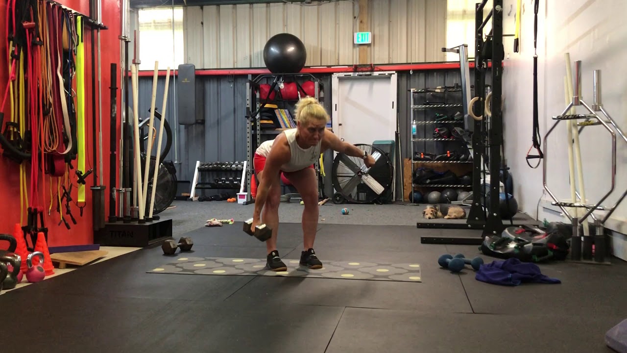 Dumbbell 1-Arm RDL + Clean - YouTube