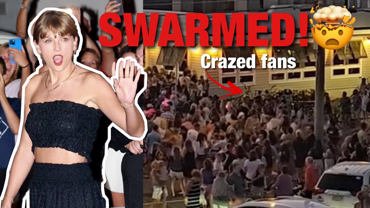 Taylor Swift SWARMED by Obsessed Fans! - YouTube