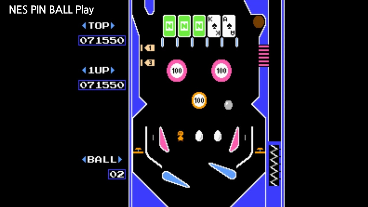 [NES] PIN BALL(핀볼) - 고전 패미콤 게임 - YouTube