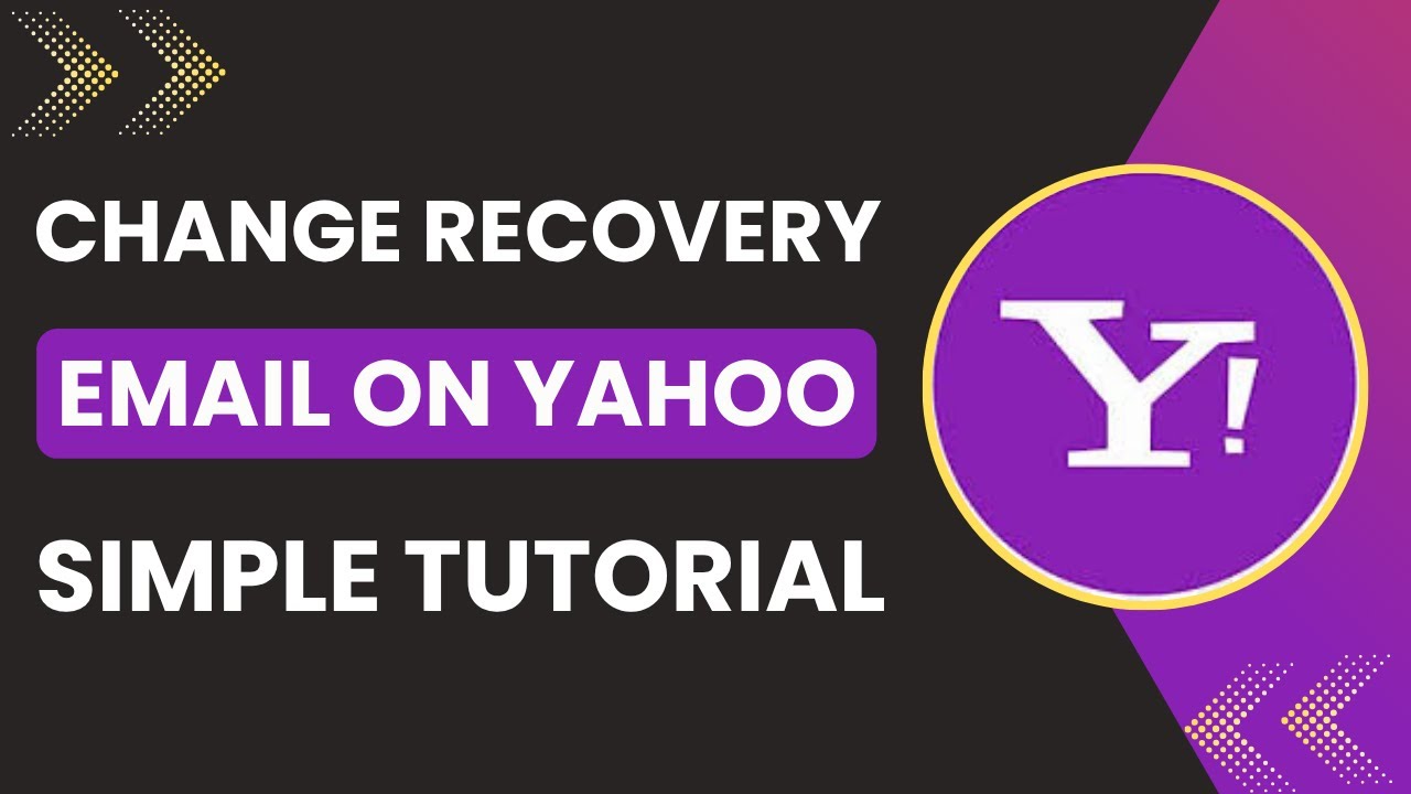 How To Change Recovery Email On Yahoo Account ! - YouTube