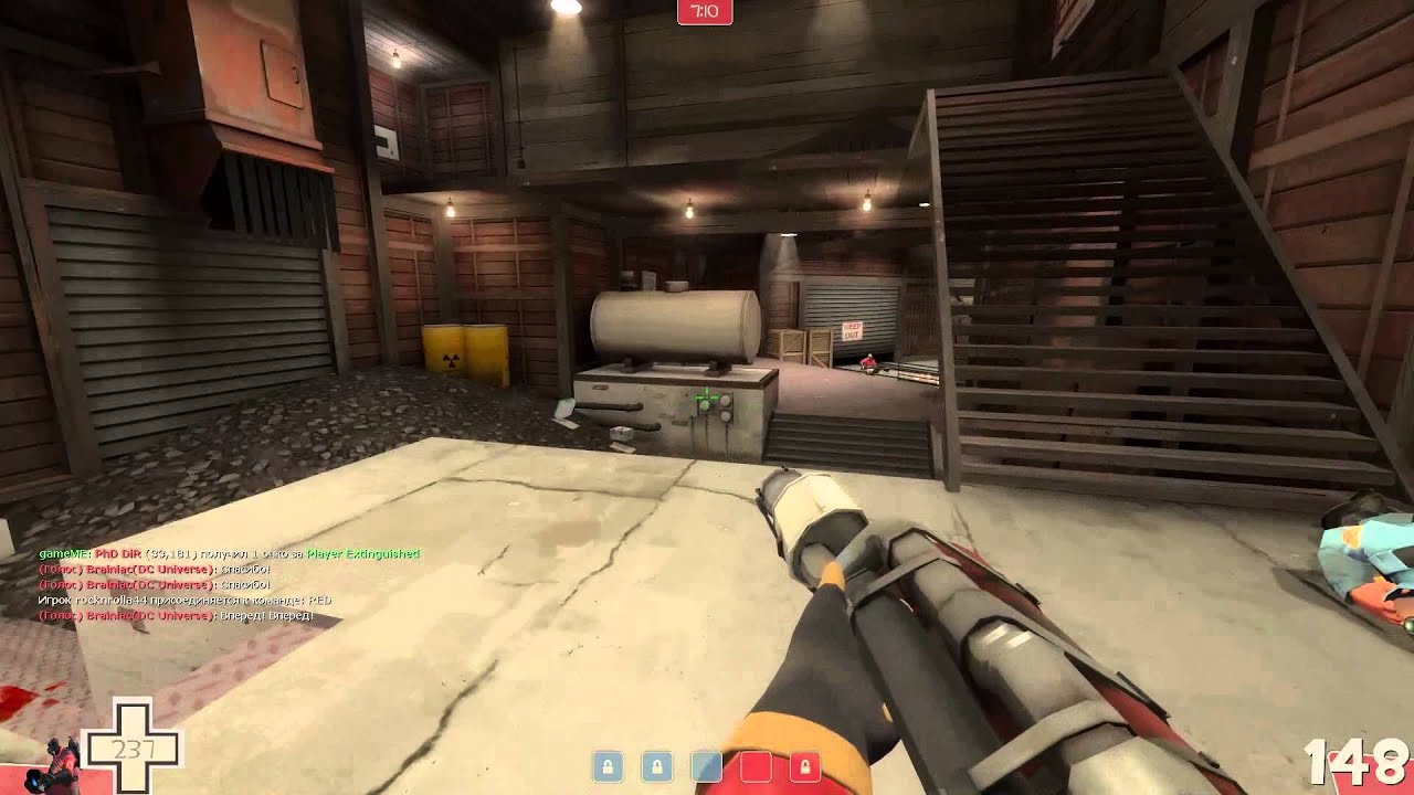 TF2 Pyro Gameplay | Foundry Defence&Attack | RUS commentary - YouTube